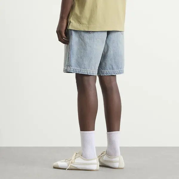 Rhude Boxy Traxedo Denim Shorts