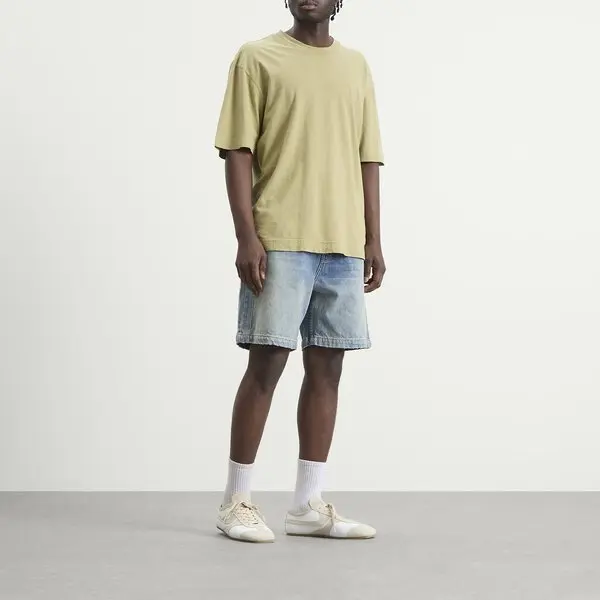 Rhude Boxy Traxedo Denim Shorts