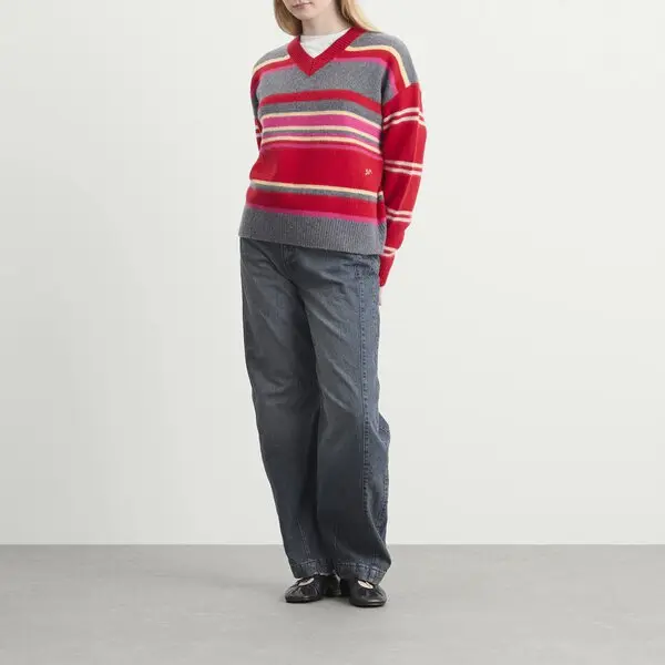 DAMSON MADDER Rene V Jumper | 100% Wool | End Clothing