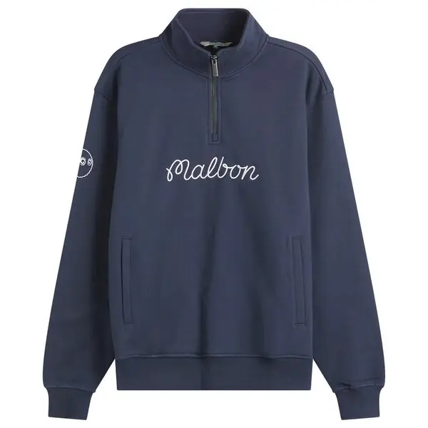MALBON Collegiate Quarter-zip Sweatshirt
