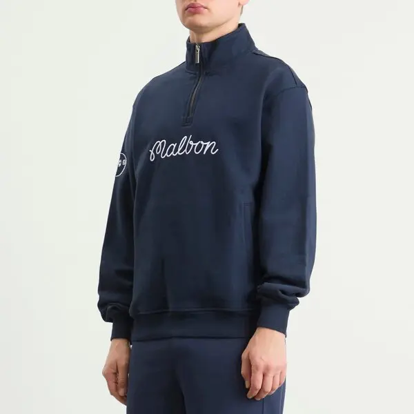 MALBON Collegiate Quarter-zip Sweatshirt