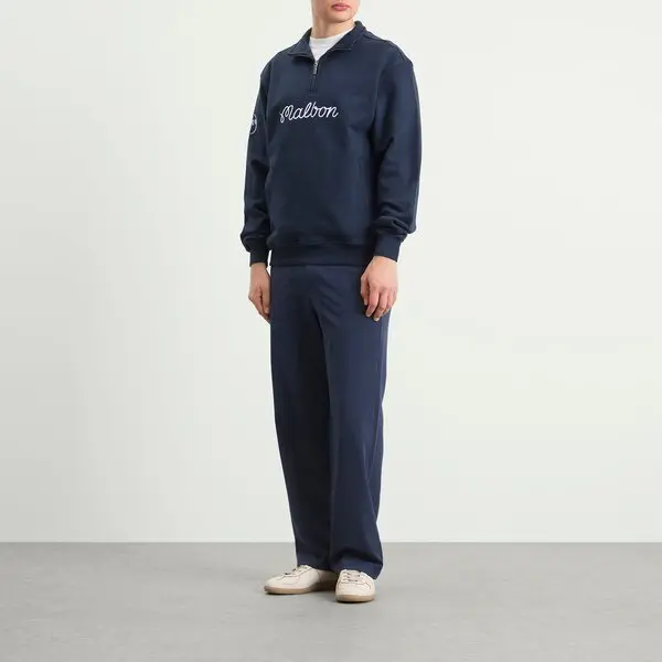 MALBON Collegiate Quarter-zip Sweatshirt