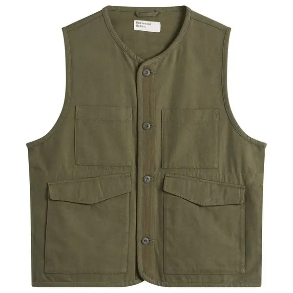 Universal Works Brushed Moleskin 4 Pocket Gilet Jacket