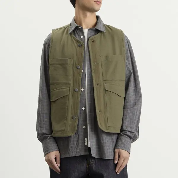 Universal Works Brushed Moleskin 4 Pocket Gilet Jacket