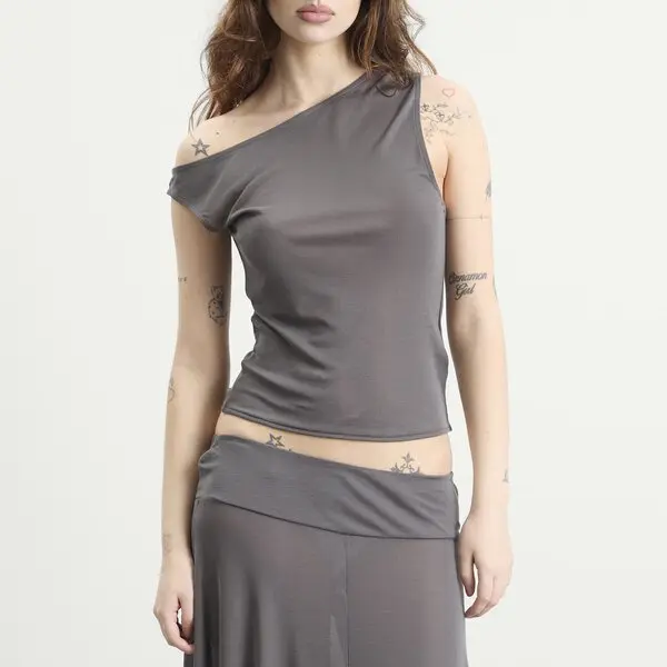 ST. AGNI Fine Jersey Asymm Top