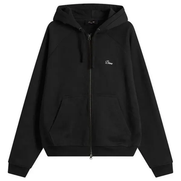 DIME Cursive Small Logo Zip Hoodie