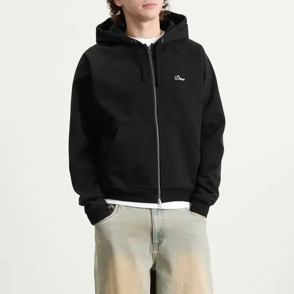 DIME Cursive Small Logo Zip Hoodie