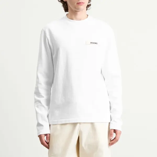 Jacquemus Grosgrain Logo Long Sleeve T-shirt