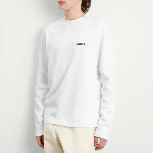 Jacquemus Grosgrain Logo Long Sleeve T-shirt