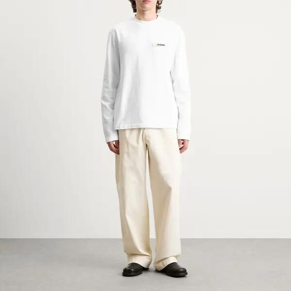 Jacquemus Grosgrain Logo Long Sleeve T-shirt