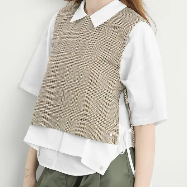 STEL Tie Side Check Tank Top