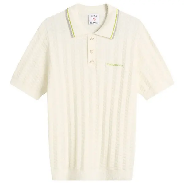 Casablanca Tennis Boucle Polo Shirt