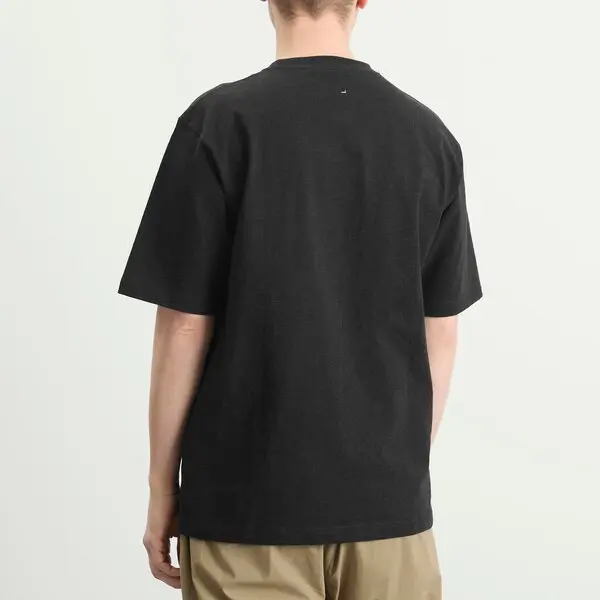 SNOW PEAK Recycled Cotton T-shirt - Black