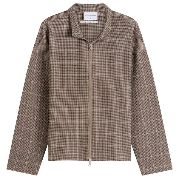 MKI MIYUKI ZOKU Seersucker Check Track Jacket