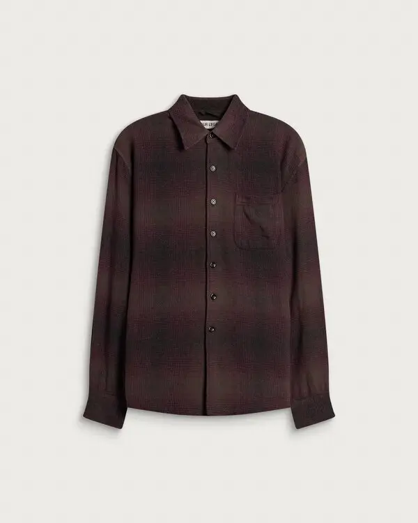 Our Legacy Cordial Check Grain Weave Above Shirt