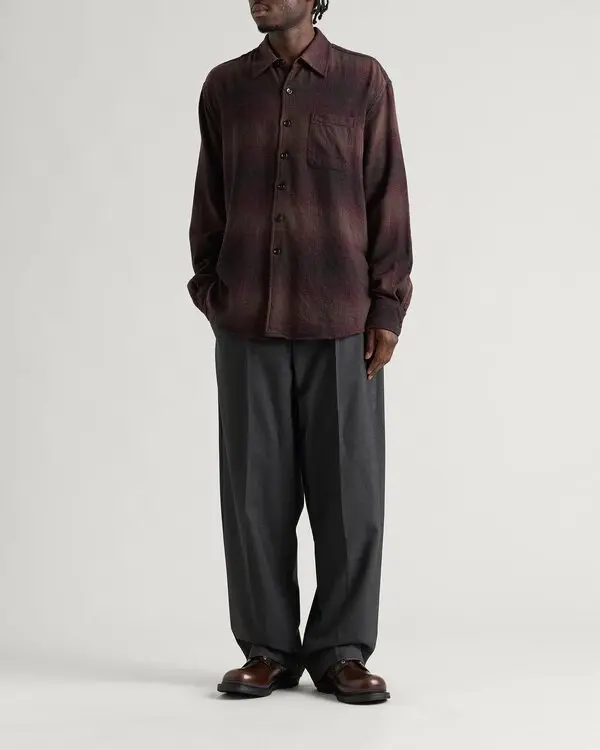 Our Legacy Cordial Check Grain Weave Above Shirt