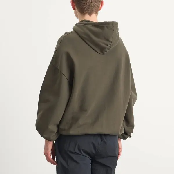UMBRO BY SLAM JAM Og Logo Mask Hoodie - Dark Olive