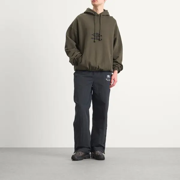 UMBRO BY SLAM JAM Og Logo Mask Hoodie - Dark Olive