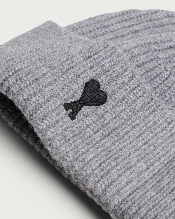 AMI Paris Merino Wool Adc Beanie