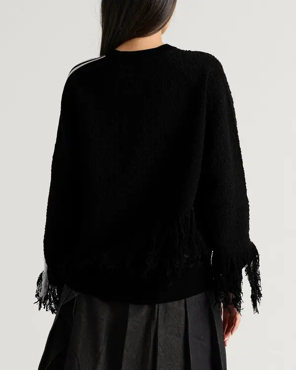 Y3 Knit Fringe Sweatshirt