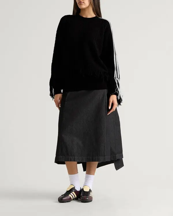 Y3 Knit Fringe Sweatshirt