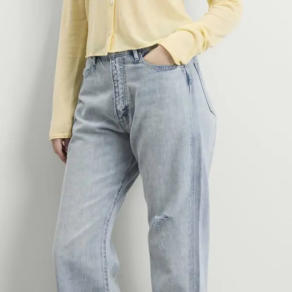 Auralee Faded Selvedge Light Denim Pants