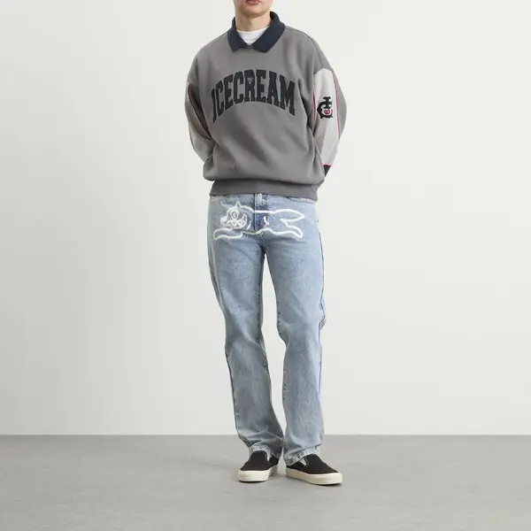 ICECREAM Collared Warm-up Sweatshirt