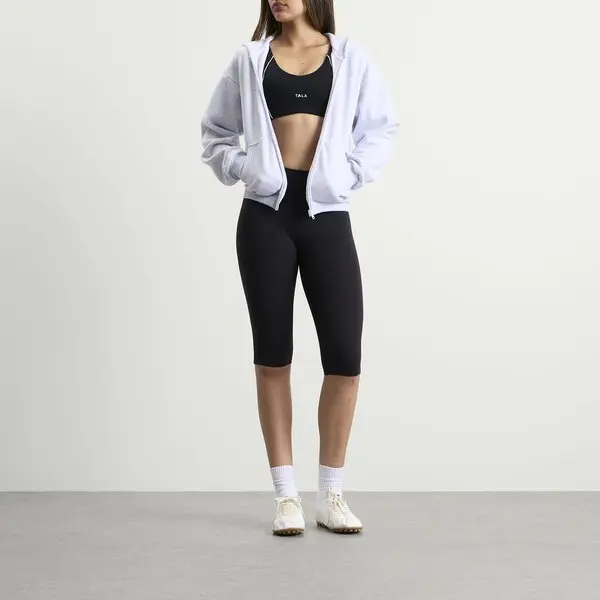 TALA Skinluxe Contrast Piping Sports Bra - Shadow Black