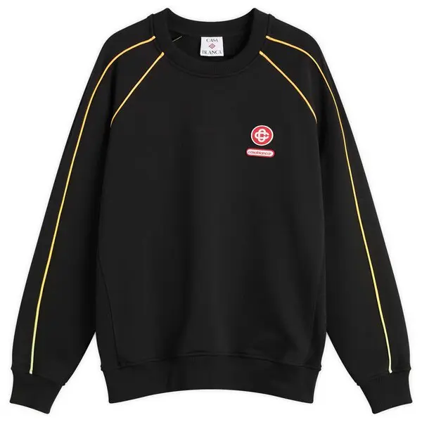 Casablanca Loopback Gradient Piping Raglan Sweatshirt