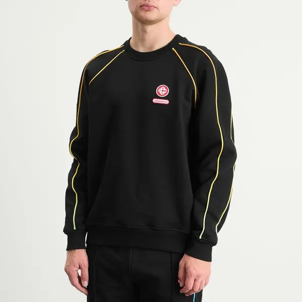 Casablanca Loopback Gradient Piping Raglan Sweatshirt