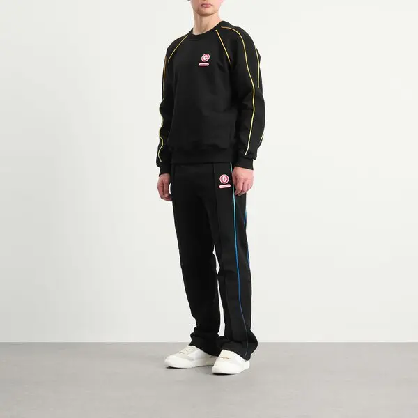 Casablanca Loopback Gradient Piping Raglan Sweatshirt