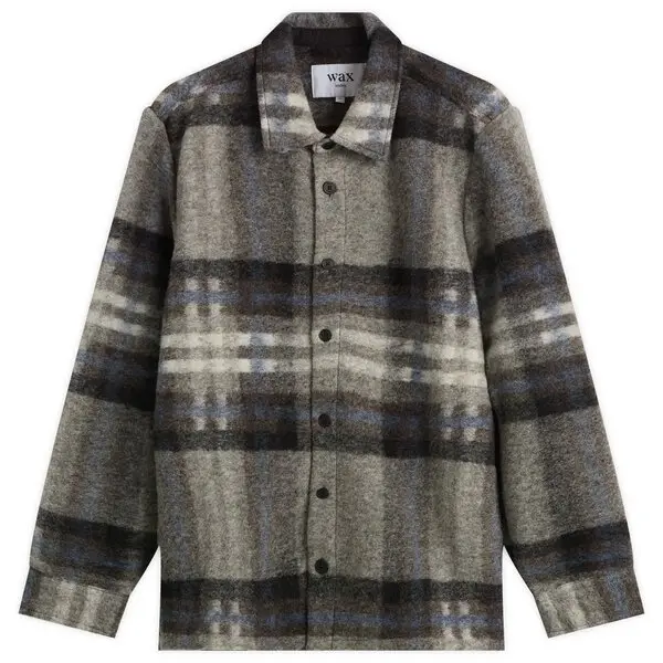 WAX LONDON Nolan Wool Check Overshirt