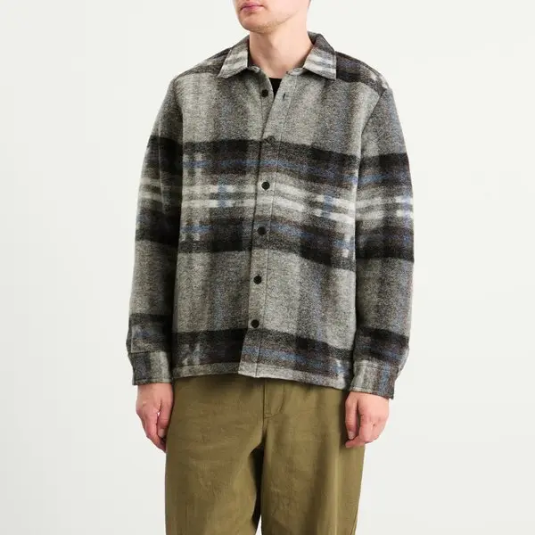 WAX LONDON Nolan Wool Check Overshirt