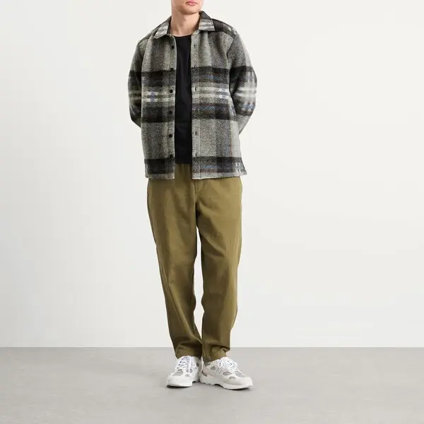WAX LONDON Nolan Wool Check Overshirt