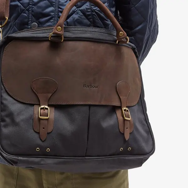 Barbour Wax Leather Briefcase