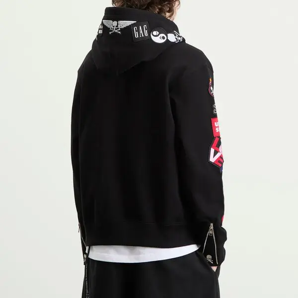 MASTERMIND WORLD Multi Patched Zip-up Hoodie
