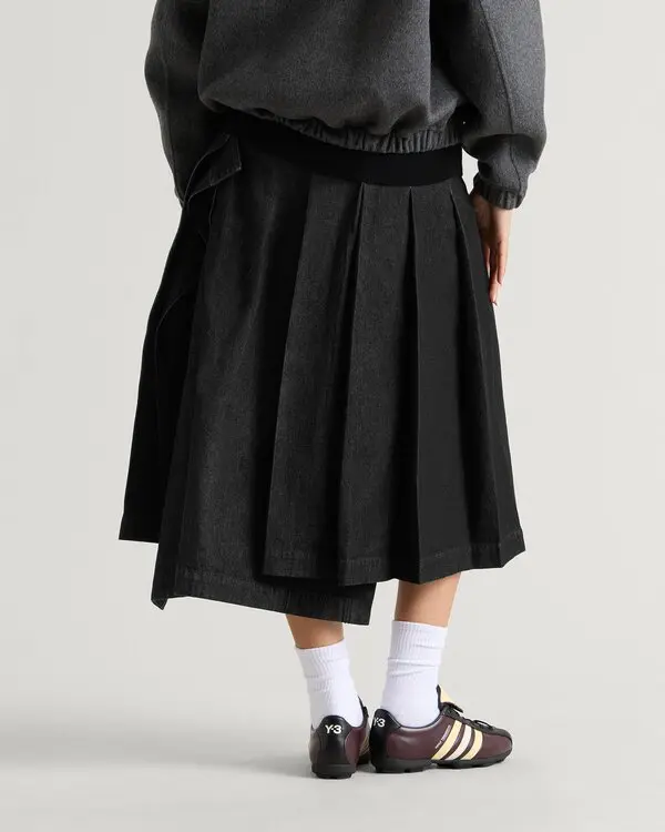 Y3 Denim Midi Skirt
