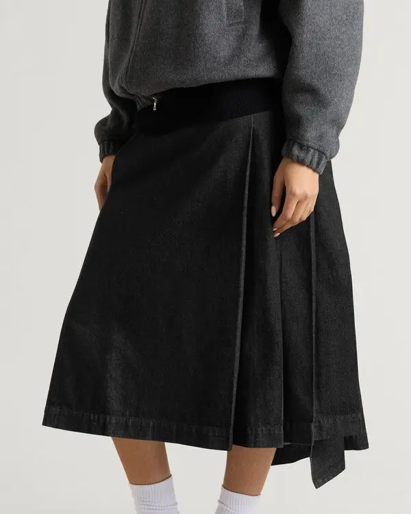 Y3 Denim Midi Skirt