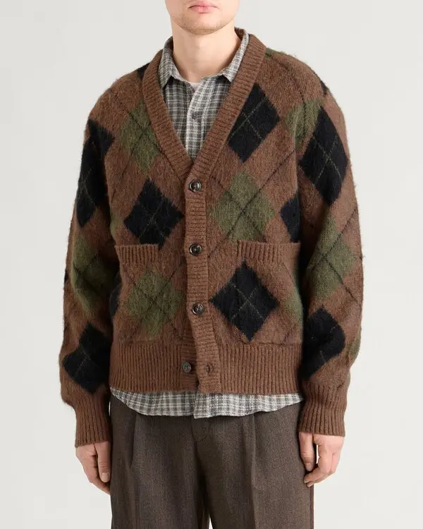 CORRIDOR Argyle Cardigan