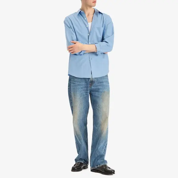 Auralee Washed Finx Twill Big Shirt