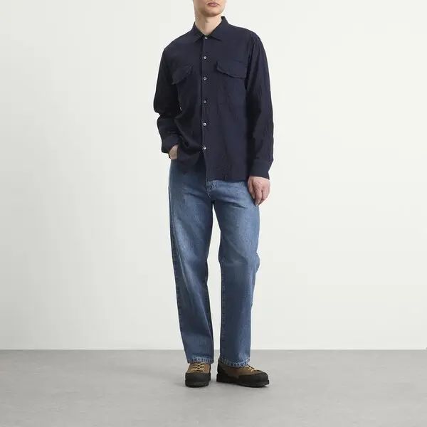 Universal Works Arten Seersucker Attendant Overshirt