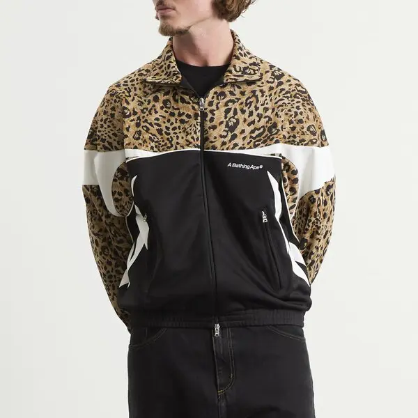 A BATHING APE Wild Leopard Print Track Jacket