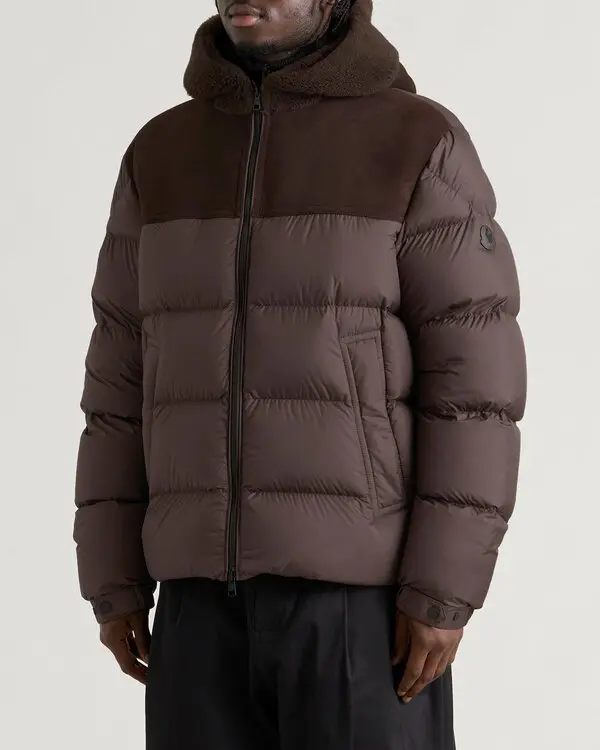 Moncler Jalmar Shearling Trim Jacket