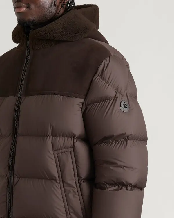 Moncler Jalmar Shearling Trim Jacket