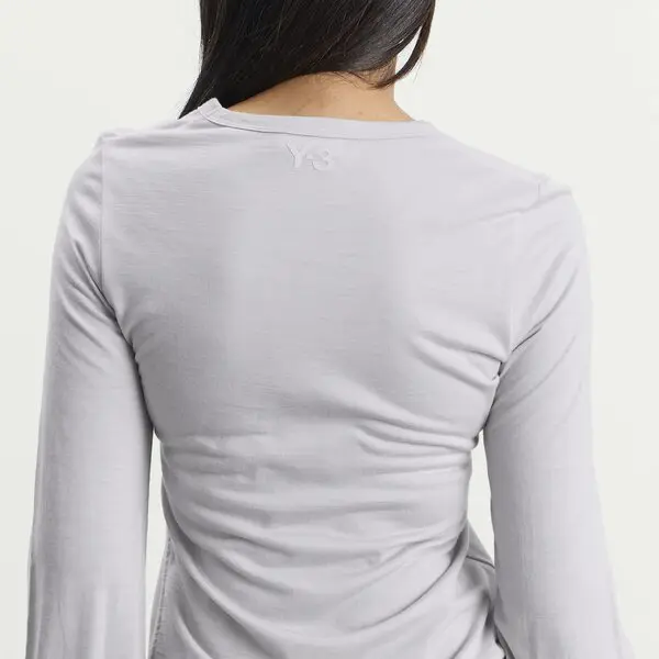Y3 Chince Drape Long Sleeve Top