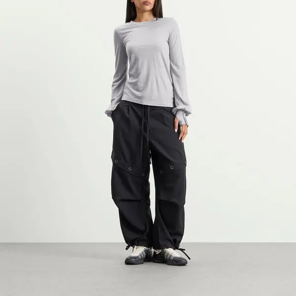 Y3 Chince Drape Long Sleeve Top