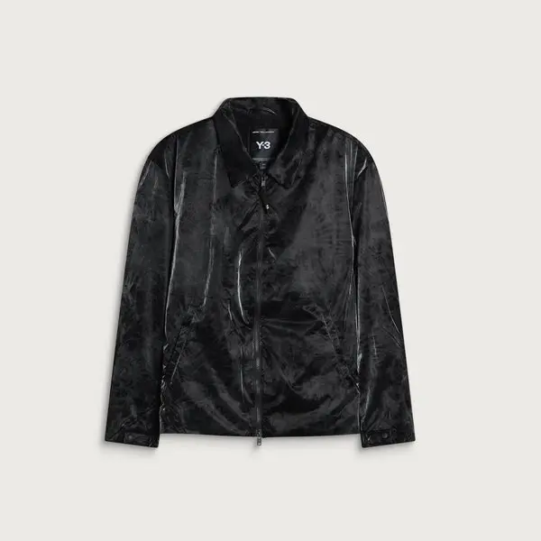 Y3 Marble Nylon Shirt Jacket - Black