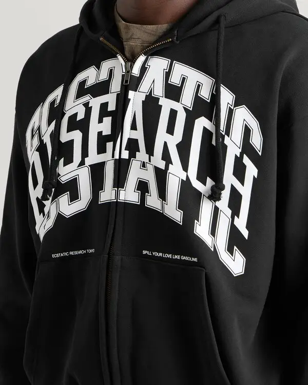 ECSTATIC RESEARCH Campus Zip Hoodie