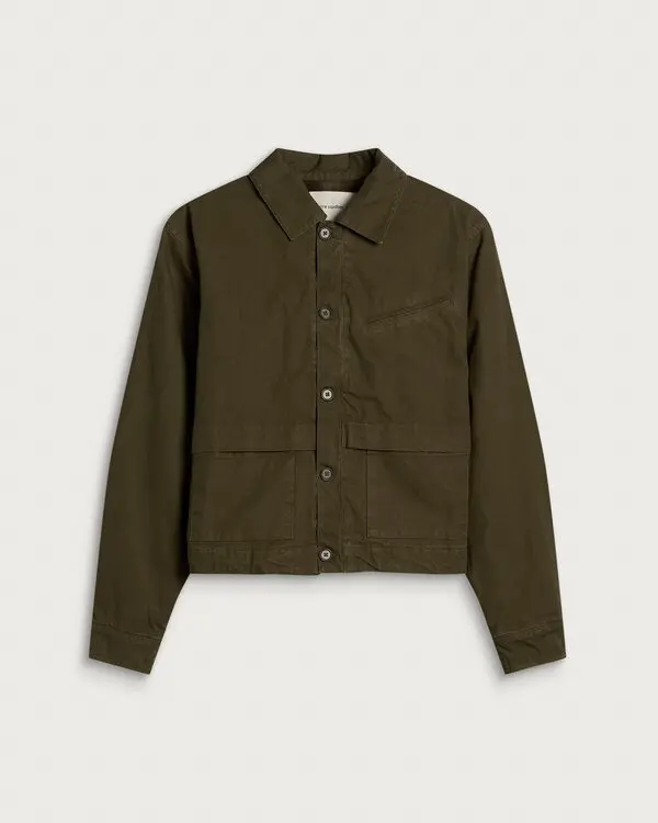 ENTIRE STUDIOS Hatch Cotton Jacket - Military Green