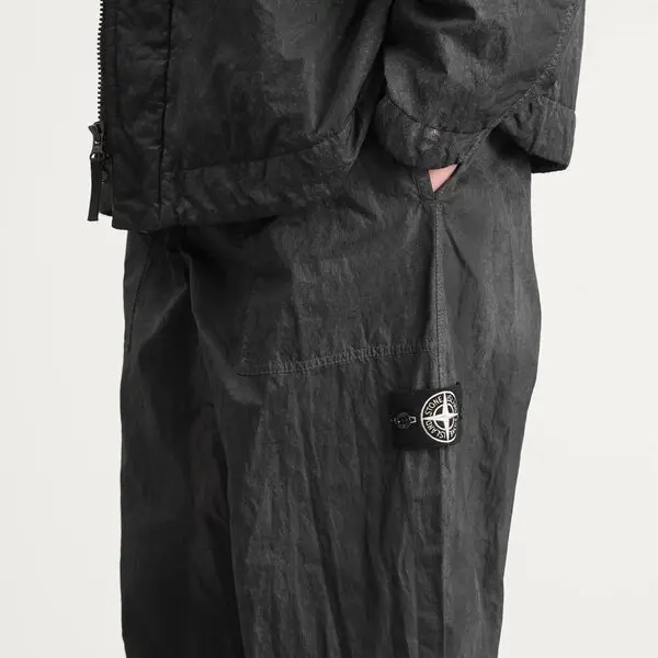 Stone Island Dense Nylon-tc Hand Sprayed Reflective Trousers